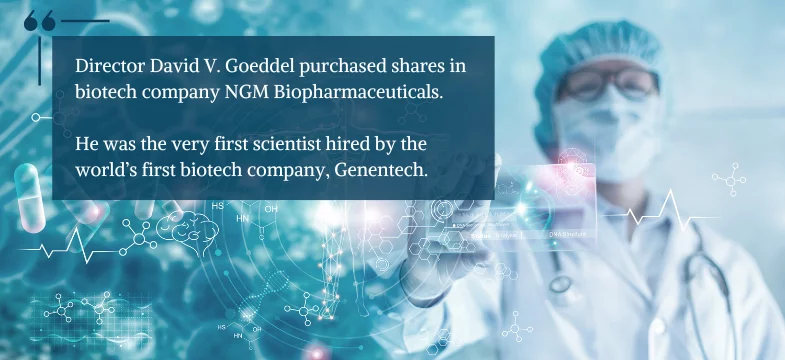 Insider Weekends: Dr. David Goeddel Adds To His NGM Biopharmaceuticals ...