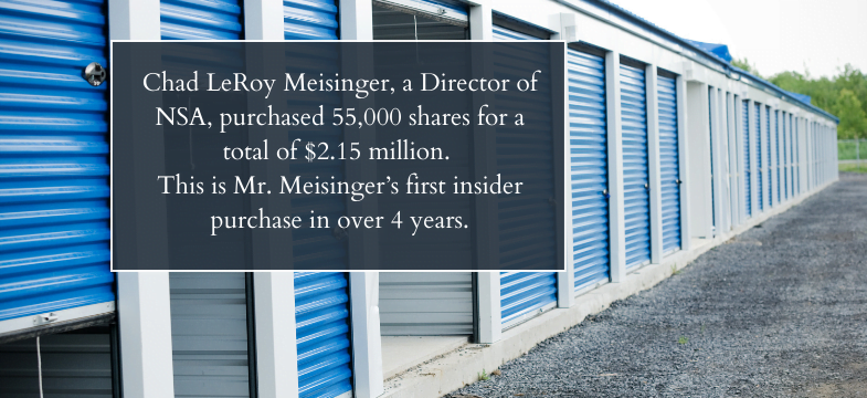 Insider Weekends: Self Storage REIT Insider Makes His First Purchase In ...