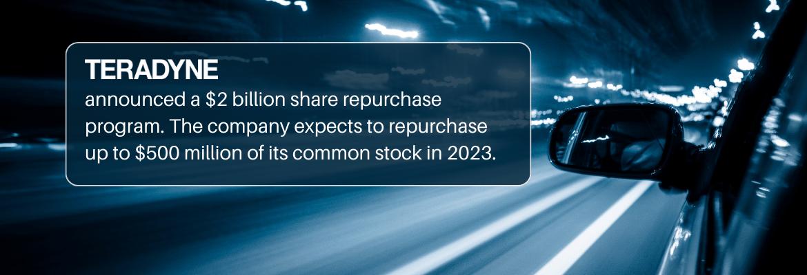 Buyback Wednesdays - Teradyne Announced a $2 Billion Share Repurchase Program - InsideArbitrage