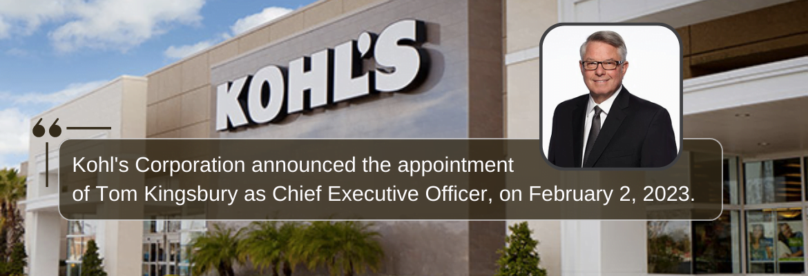 Tom Kingsbury Appointed as Kohl's New CEO - C-Suite Transitions ...