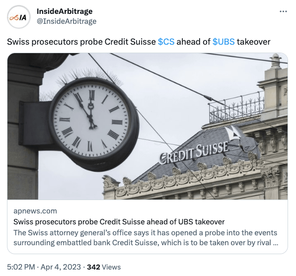 Heads I Win, Tails I Don't Lose (Much) - InsideArbitrage Friday Wrap - InsideArbitrage