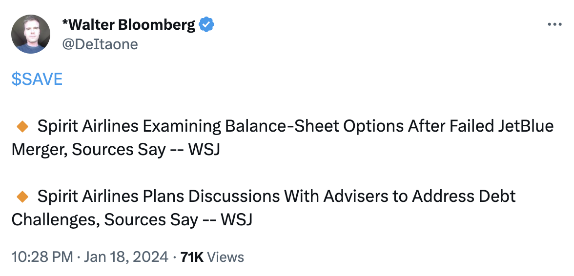 Spirit and iRobot Crash - InsideArbitrage Friday Wrap - InsideArbitrage