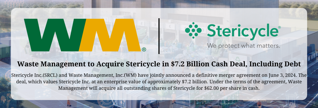 Waste Management to Acquire Stericycle in $7.2 Billion Cash Deal ...