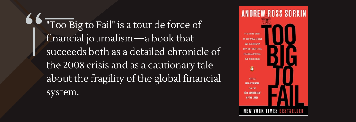 Book Review by Vasu Golyan: Too Big to Fail - InsideArbitrage