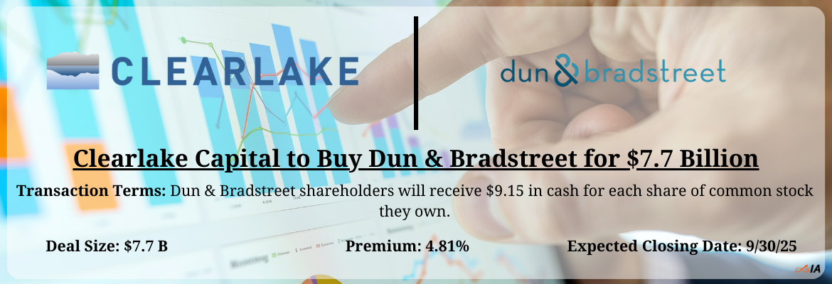 Clearlake Capital to Buy Dun & Bradstreet for $7.7 Billion - InsideArbitrage